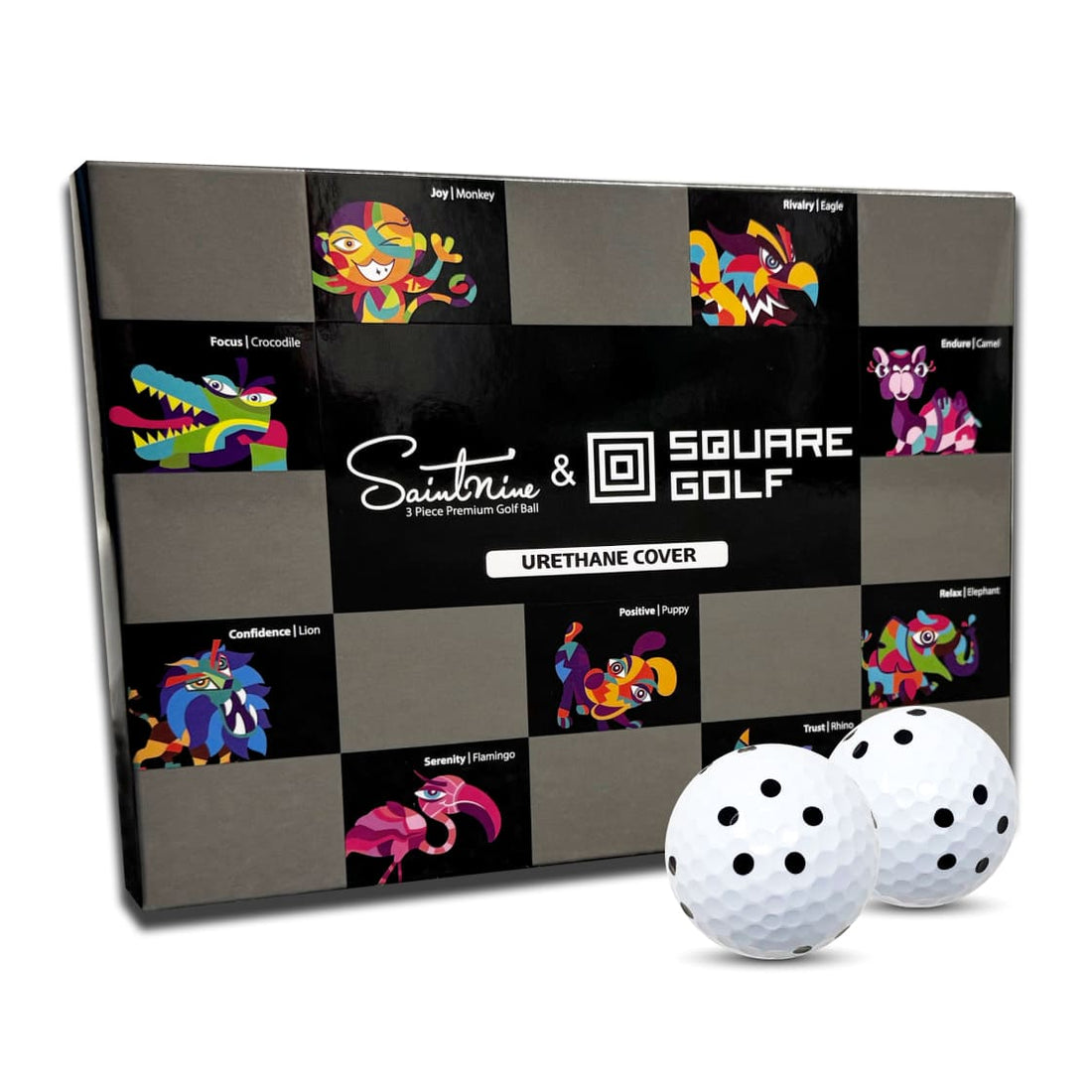 SimSpace Golf - Square Golf Dotted Golf Balls